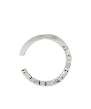 MAISON MARGIELA Brass Sculpted Ear Clip - Silver