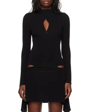 COURREGES Long-sleeved Jersey Bodysuit