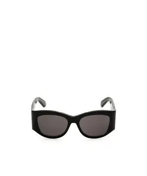 Dior Full Frame Sunglasses With Patterned Temples - Black