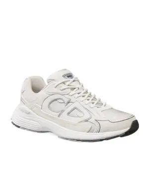 Dior B30 Logo Patch Lace-up Sneakers - Dark  White