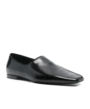 TOTEME The Piped Loafer - Black