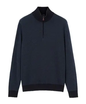 Loro Piana Roadster Half-zip Jumper - Black