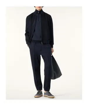 Loro Piana Roadster Half-zip Jumper - Black
