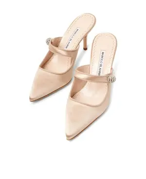 Manolo Blahnik Camparimu Jewel 70 Muller High Heels