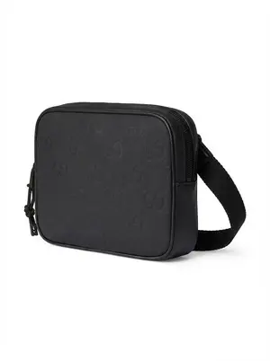 Gucci Embossed Monogram Edge Mini Bag - Black