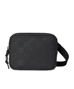 Gucci Embossed Monogram Edge Mini Bag - Black