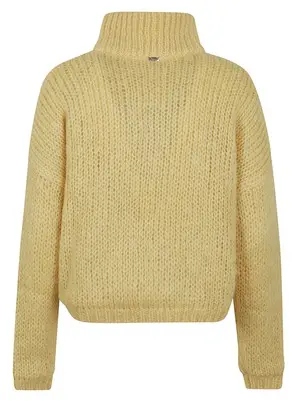 Herno Mohair-blend Cropped Cardigan - Nude