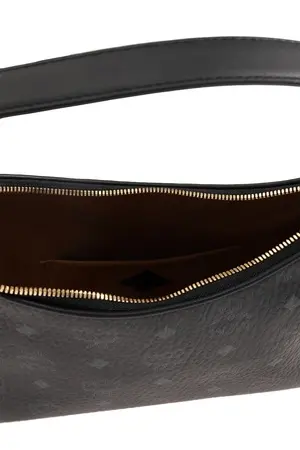 Mcm Small Hobo Shoulder Bag - Black