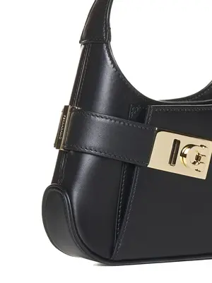 FERRAGAMO Gancini Buckle Mini Hobo Bag