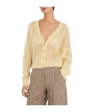 Brunello Cucinelli Drop-shoulder Mohair-blend Cardigan