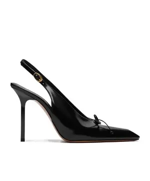 Jacquemus Slingback Pumps With Adjustable Buckles And Bow Detailing