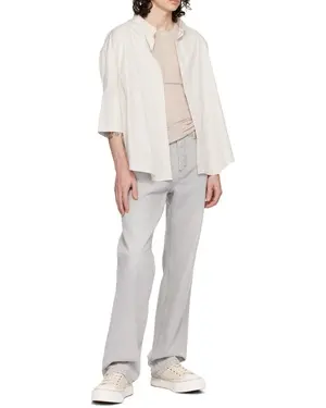 Ami Mandarin Collar Buttoned Shirt