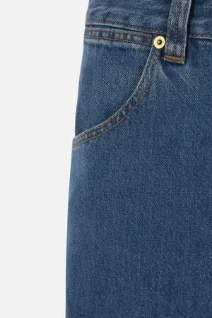 Gucci Raw Cut Hem Wide Leg Jeans