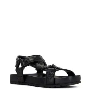 Bottega Veneta Intrecciato Open Toe Flat Sandals