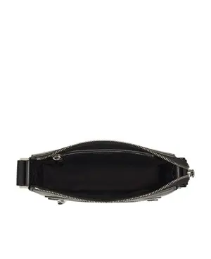 FERRAGAMO Gancini Logo Plaque Zipped Messenger Bag