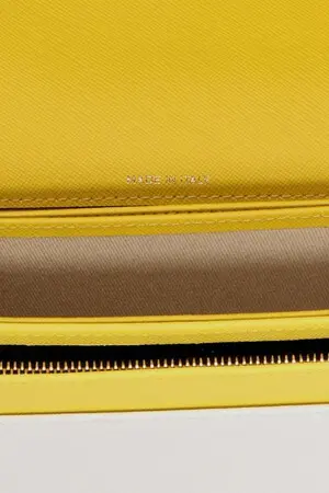 Marni Trunk Two-tone Leather Bag - Yellow