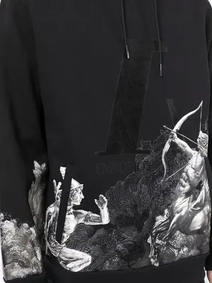 Emporio Armani Printed Hoodie