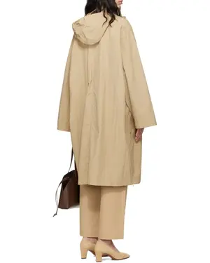 TOTEME Hooded Drawstring Zip-up Coat