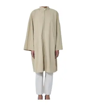 TOTEME Hooded Drawstring Zip-up Coat