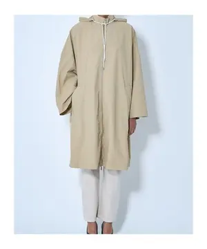 TOTEME Hooded Drawstring Zip-up Coat