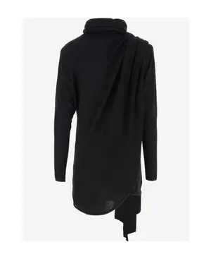 Saint Laurent Long-sleeved Hooded Dress