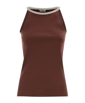 Brunello Cucinelli Trimmed Camis Tanks For Women