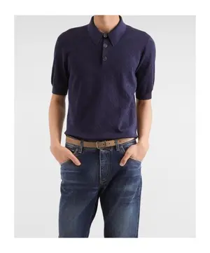 Dolce & Gabbana Dolce Gabbana Monogram Jacquard Polo Shirt - Black