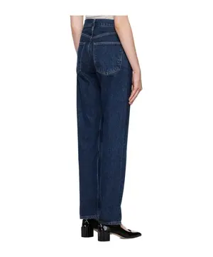 AGOLDE Pinch Waist High-rise Straight Jeans - Blue