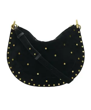 Isabel Marant Étoile Oskan Soft Zipped Bag With Studs - Black