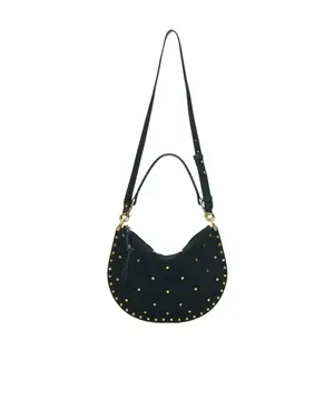 Isabel Marant Étoile Oskan Soft Zipped Bag With Studs - Black