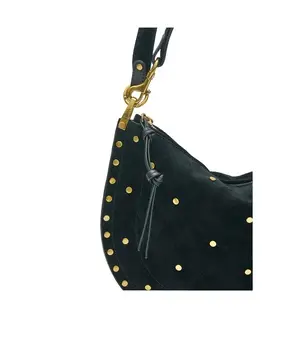 Isabel Marant Étoile Oskan Soft Zipped Bag With Studs - Black