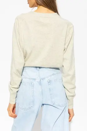 Isabel Marant Étoile Karin Logo Intarsia Knitted Cardigan