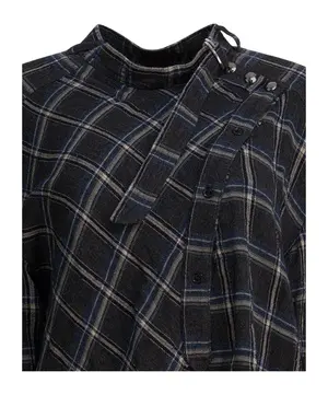 Isabel Marant Étoile Check Pattern Blouse