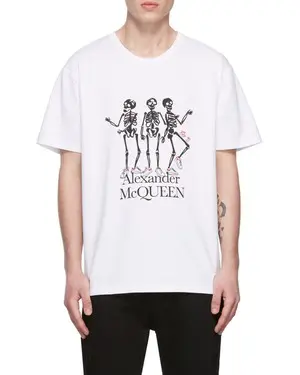 Alexander McQueen Skeleton Printed T-shirt