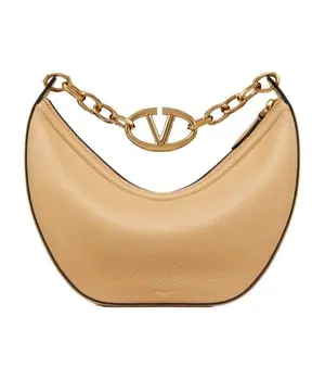 Valentino Garavani Vlogo Moon Small Shoulder Bag - Cappuccino