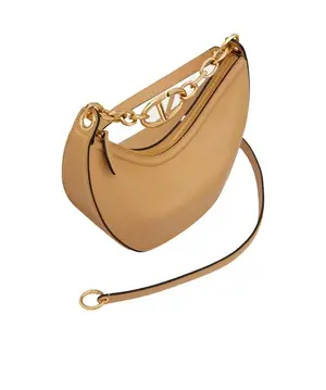 Valentino Garavani Vlogo Moon Small Shoulder Bag - Cappuccino