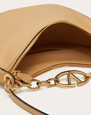 Valentino Garavani Vlogo Moon Small Shoulder Bag - Cappuccino