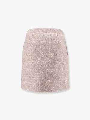Dior Macro Cannage Mini Skirt - Nude