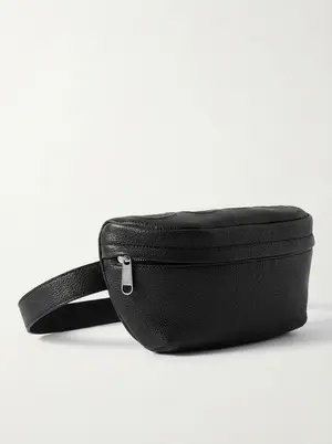 Gucci Logo-embossed Leather Belt Bag - Black
