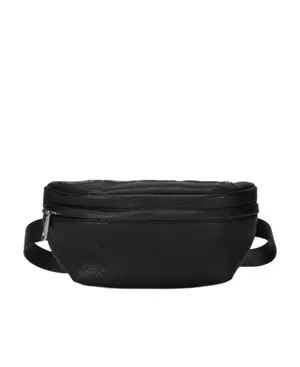 Gucci Logo-embossed Leather Belt Bag - Black