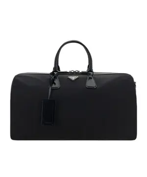 Prada Triangle Logo Travel Bag