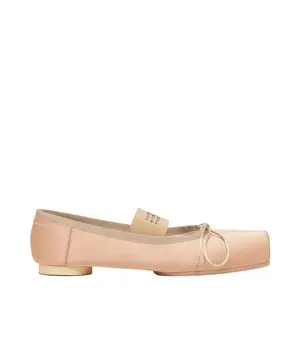 MAISON MARGIELA Anatomical Square-toe Ballerina Flats - Brown