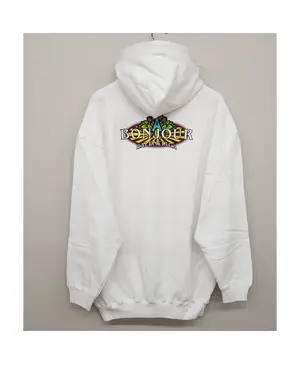 Balenciaga Logo Hooded Long Sleeve Sweater