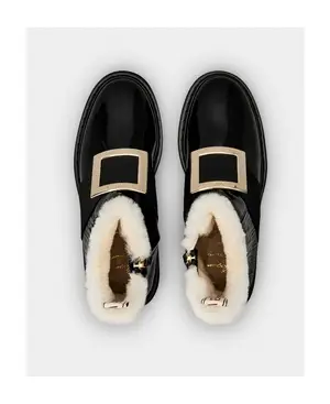 ROGER VIVIER Viv Rangers Metal Buckle Boots