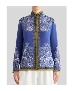 Etro Bouquet Crepe De Chine Shirt