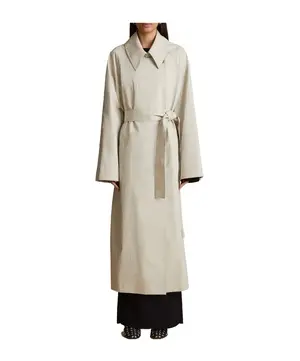 Khaite The Minnie Belted Coat - White