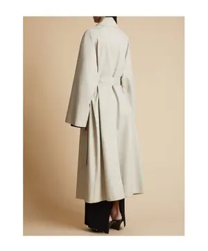Khaite The Minnie Belted Coat - White