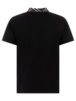 Burberry Checked Short Sleeved Polo Shirt