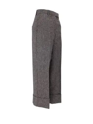 Thom Browne High-waist Straight-leg Trousers - Black