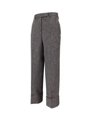Thom Browne High-waist Straight-leg Trousers - Black